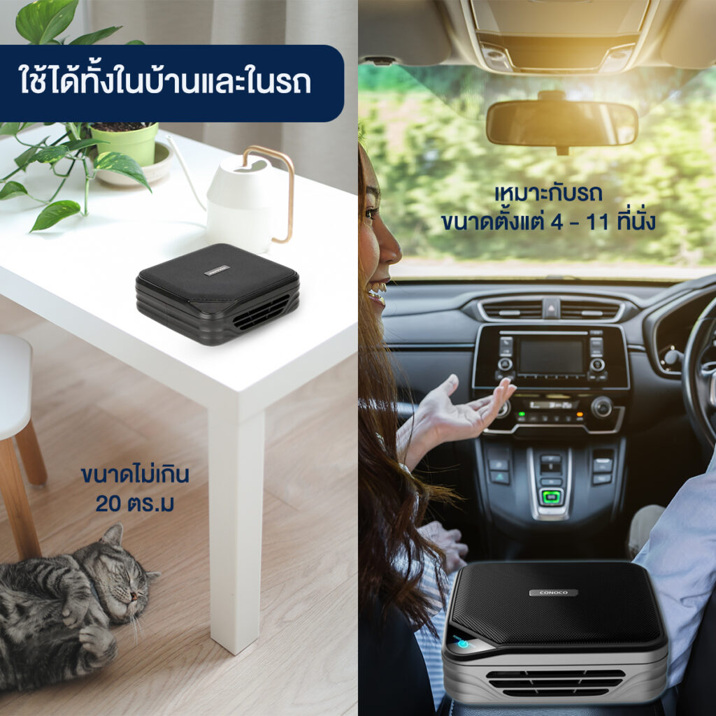 เครื่องฟอกอากาศในรถยนต์ CONOCO C7 PRO - CONOCOTHAILAND