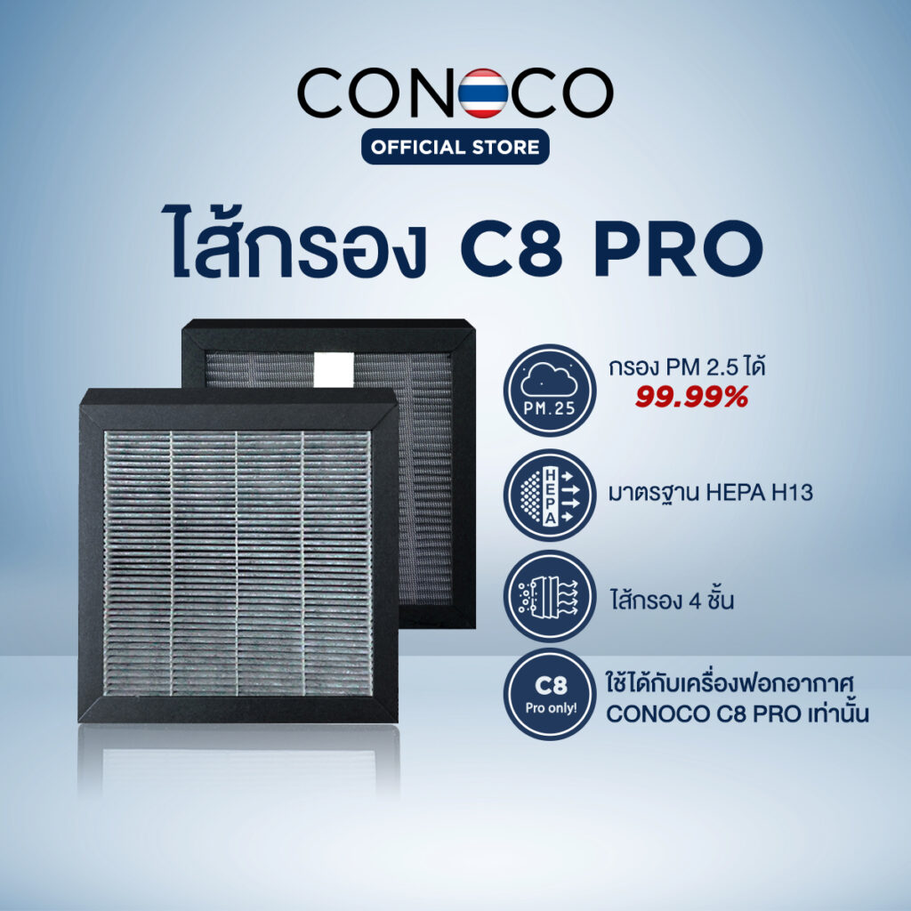 เครื่องฟอกอากาศในรถยนต์ CONOCO หายใจเต็มปอดตลอดเส้นทาง